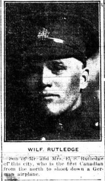 Wilfred Laurier Rutledge (1891-1946) – World War One Thunder Bay ...